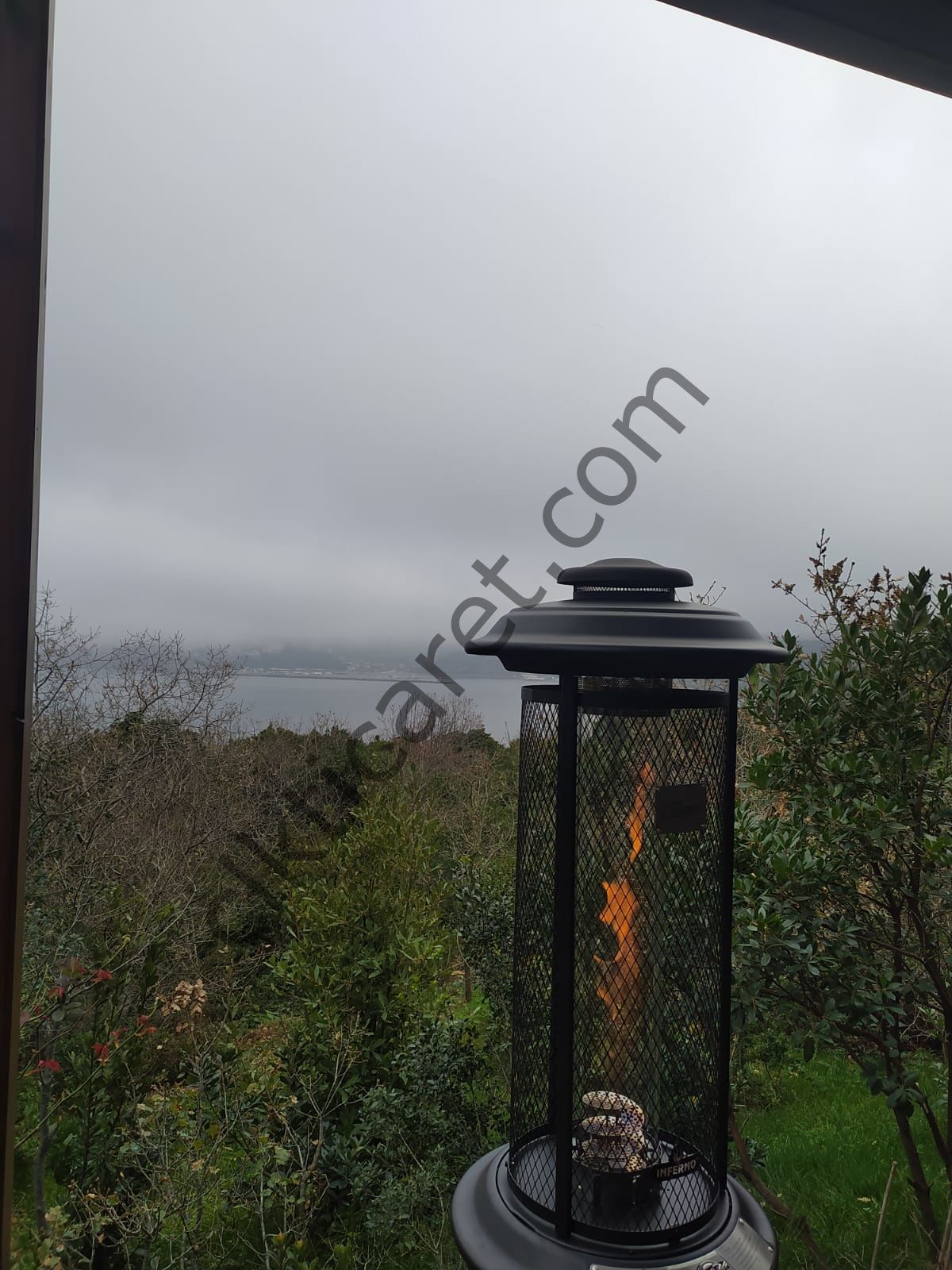 CLK Outdoor CLK Fener Soba Tüplü Dekoratif Bahçe Isıtıcı Gümüş Gri - En ...